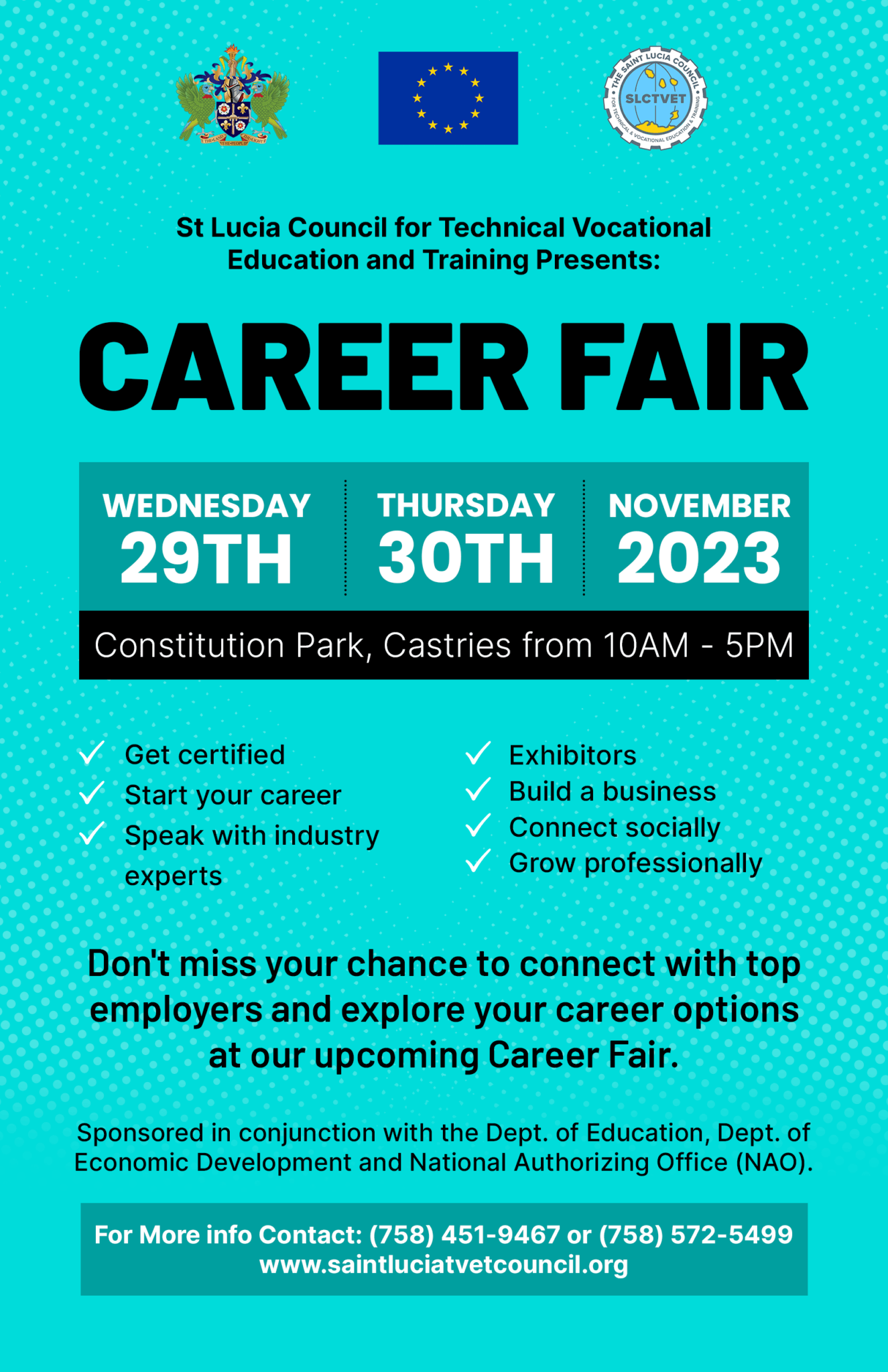 Saint Lucia TVET Council Career Fair Nov. 29th, 30th | Ministry of ...